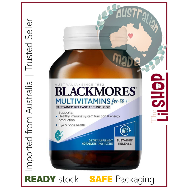 Blackmores Multivitamin For 50+ Sustained Release 60 Tablets - 100% ORIGINAL from AUSTRALIA ...