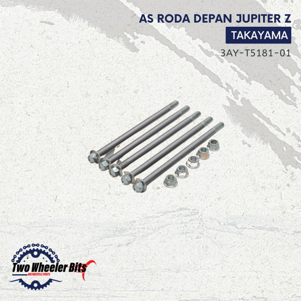Takayama Front Axle + Nut Jupiter Z / Force 1 / Jupiter MX / Vega R ...