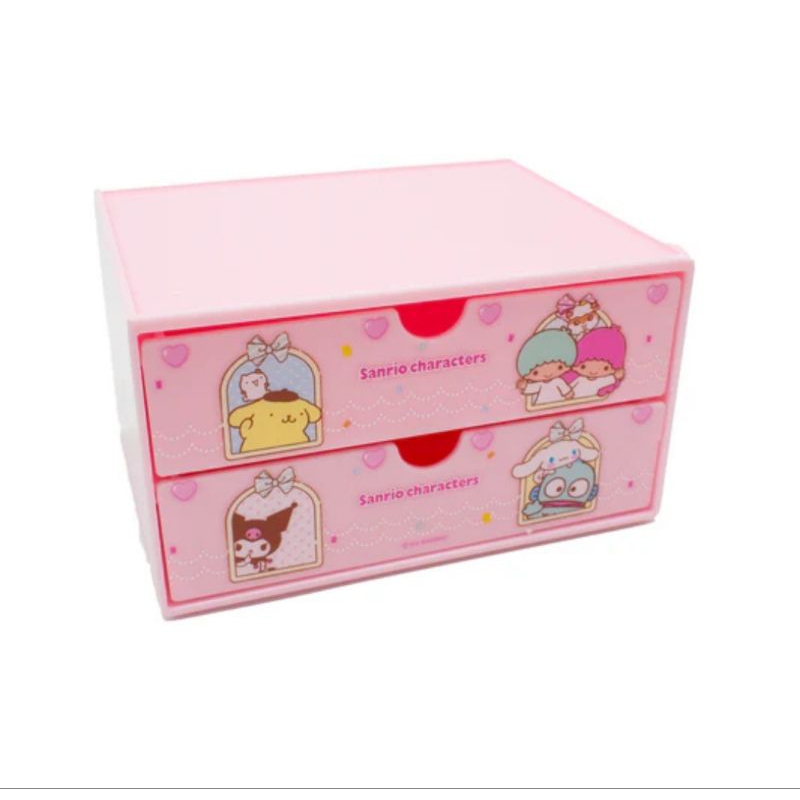 Sanrio 2-DRAWER ORGANIZER DRAWER BOX 2 STORIES MINI ATK CUTE KAWAII ...