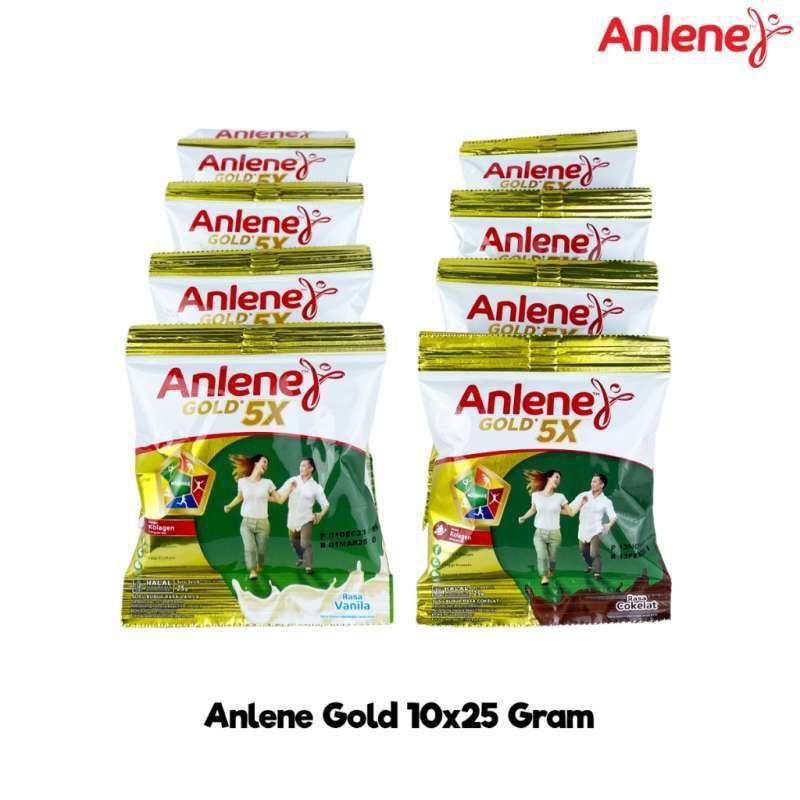 Anlene gold sachet contains 10 pcs / Anlene high calcium milk / milk ...