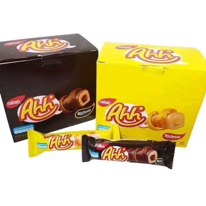 Richeese Vegetable Wafers Ahh cheese 1 box richoco ah chocolate ...