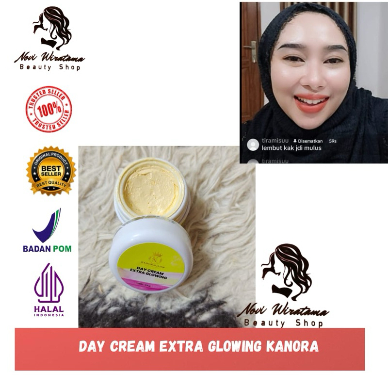 Day cream Extra Glowing Kanora glow (Day cream tone up Solid) | Shopee ...