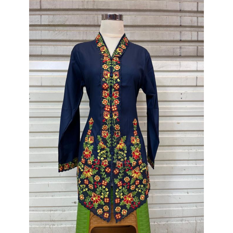 KATUN Kebaya Tops-Sundress Work Uniform-Color Flower Pattern-JUMBO ...
