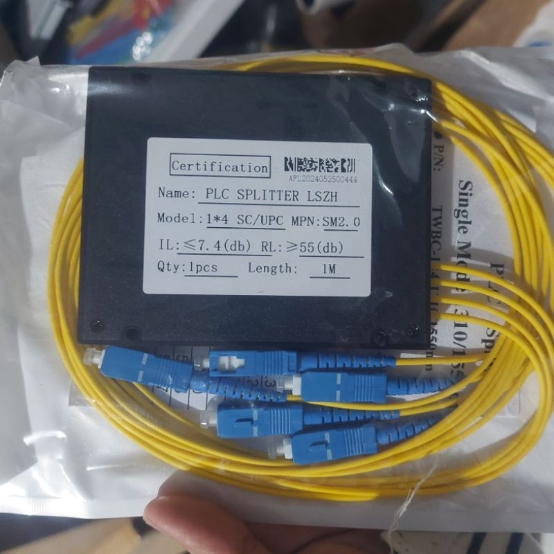 Passive Splitter 1:4 SC UPC Modular/Passive Fiber Optic Splitter ...