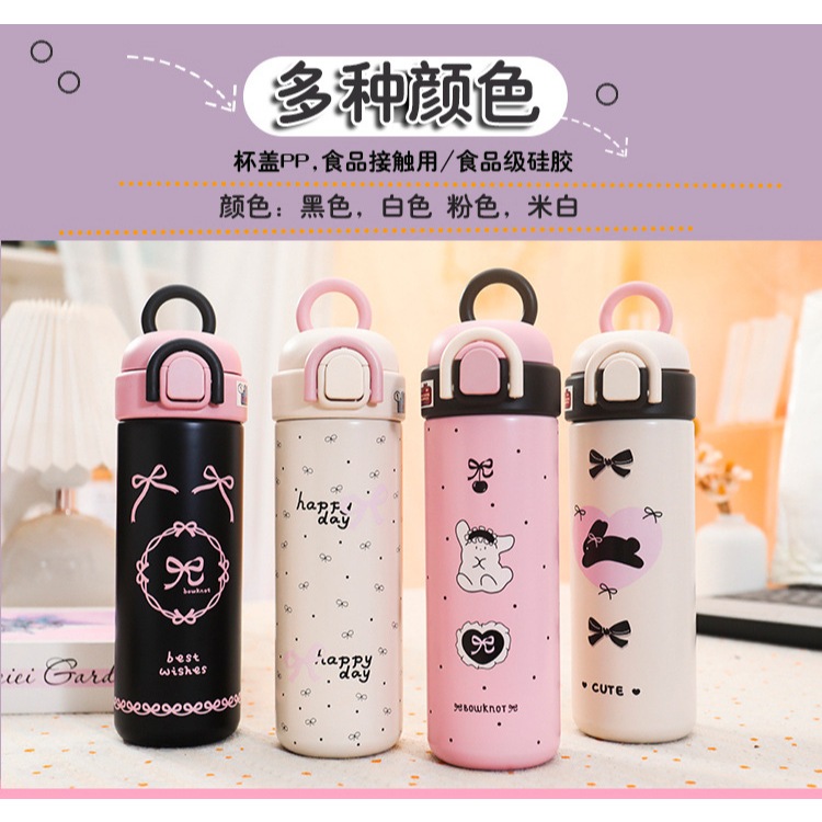 TUMBLER TERMOS T-BOX WITH HANDLE PORTABLE VACUUM INSULATED BOTTLE HOT ...