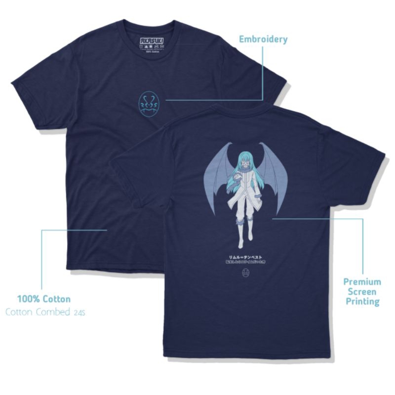 Embroidered Rimuru Tempest Anime Clothes | Akasuki.studio | Anime T ...