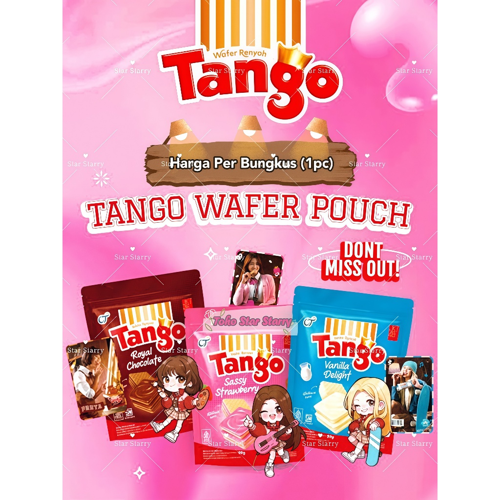 [Per Pouch] Tango Wafer Pouch EXCLUSIVE JKT48 Sassy Strawberry 99GR ...