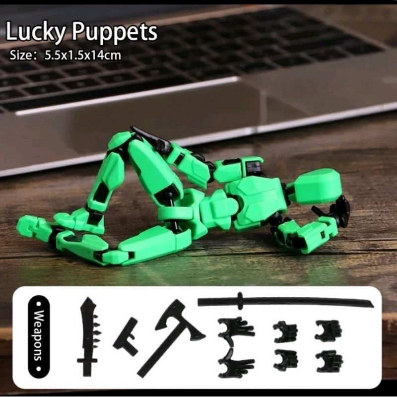 HIJAU Dummy 13 Action Figure toy, multi-joint shape shifting, 3D Robot ...