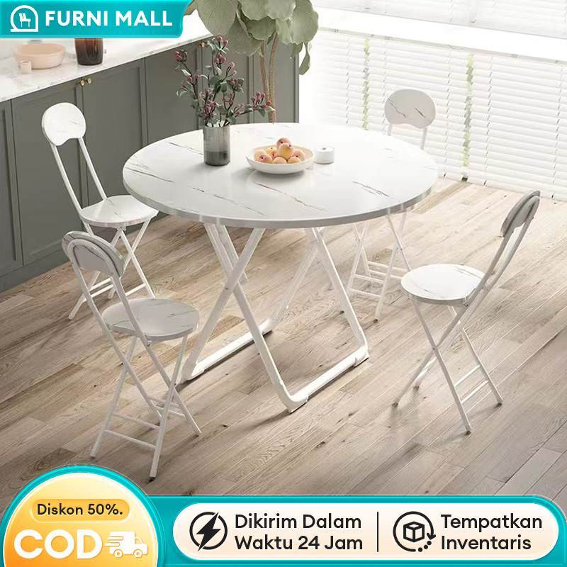Minimalist Dining Table Folding Round Table Living Room Table ...