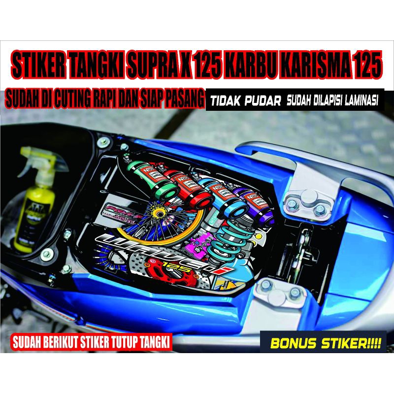 Supra Motorcycle Tank Sticker X 125 Charisma 125 WAVE 125 | Shopee Malaysia