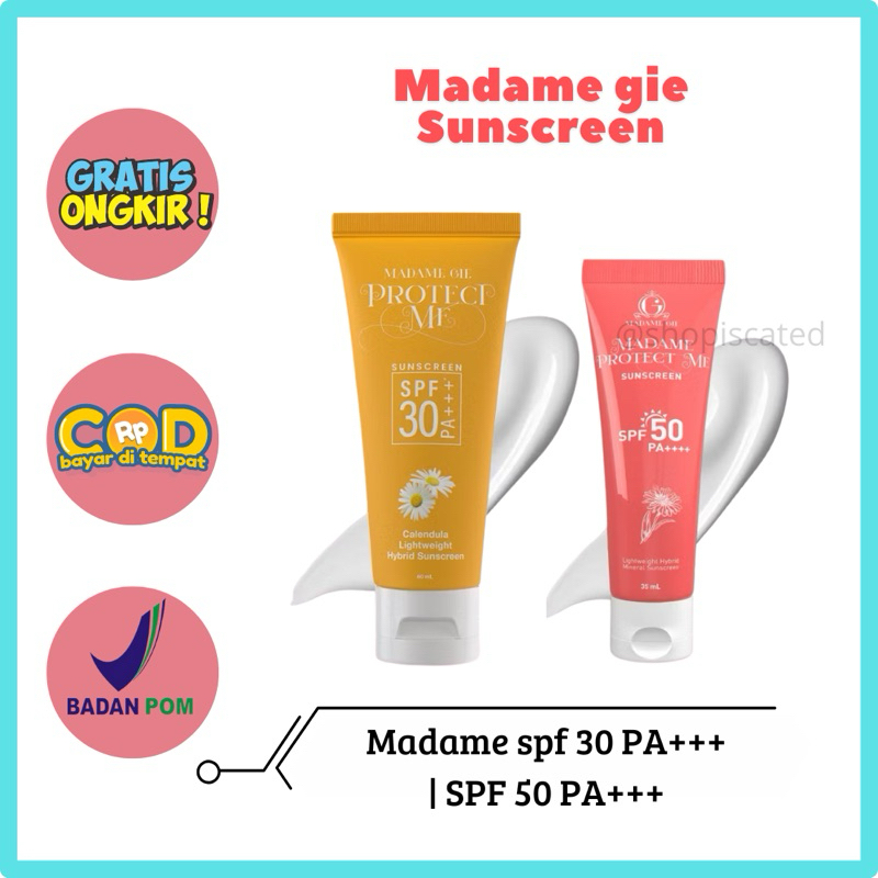Madame Gie Sunscreen Protect Me Spf 30 PA+++Callendula | Madame ...