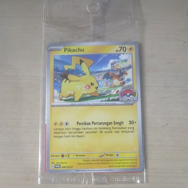 Pikachu World Championship tcg Indo Card / detective pikachu tcg japan ...