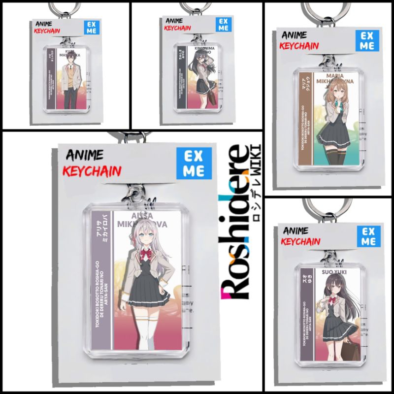 GANTUNGAN Roshidere Keychain - Alya Keychain - Alisa - Suo Yuki - Maria ...