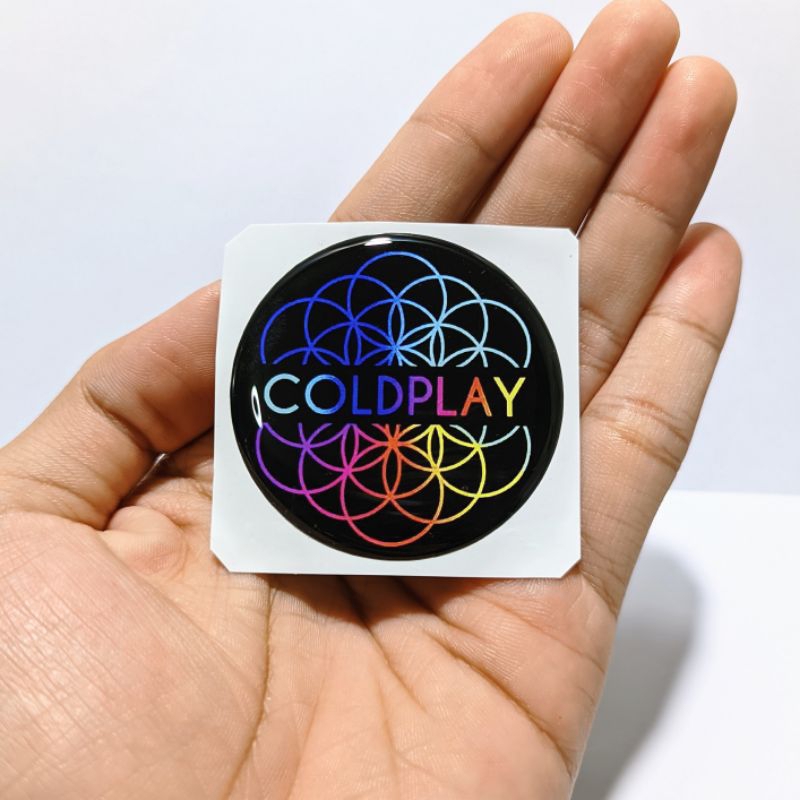 Coldplay Emblem sticker embossed flexible | Shopee Malaysia