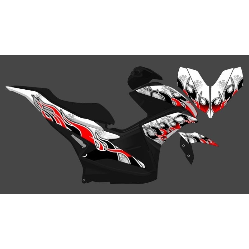 Stripping STICKER YAMAHA AEROX OLD NEWEST TRANSPARENT ARAI API SEMI ...