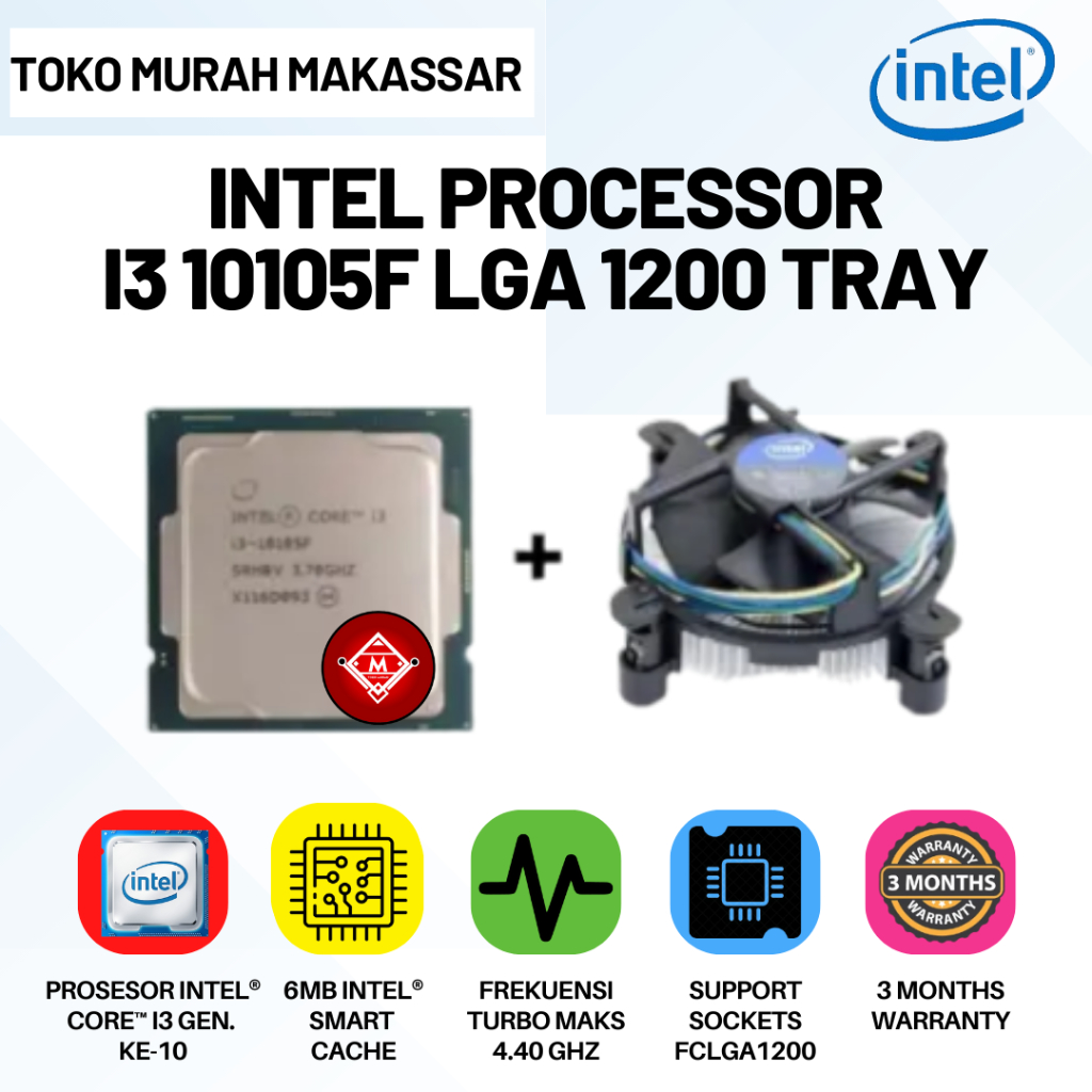 Intel PROCESSOR I3 10105F LGA 1200/PROCESSOR INTEL I3 10105F LGA 1200 ...