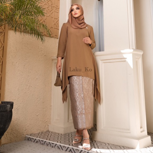 Laku_ko One Set Baju Kurung Melayu Lilit Skirt/One Set Baju Kurung/Baju ...