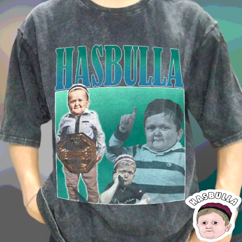 Hasbulla Magomedov Vintage Wash T-shirt/Kaos King Hasbulla Vintage ...