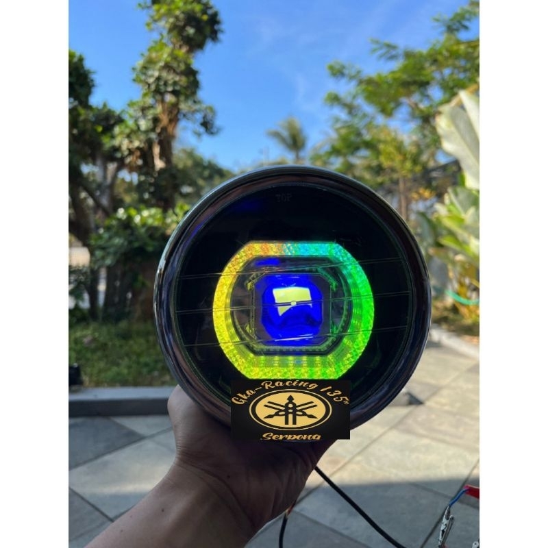 Ninja 150 SS R Biled billed Matrix RGB headlights change any color you ...