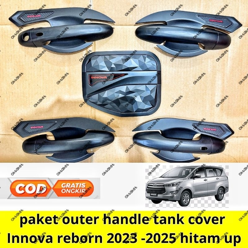 HITAM Package outer handle tank cover all new Innova 2016 2017 2019 ...