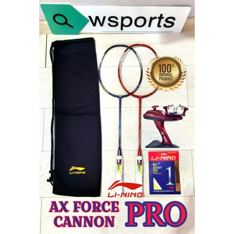 Badminton LiNing AX FORCE CANNON PRO AXFORCE Racket Original | Shopee ...