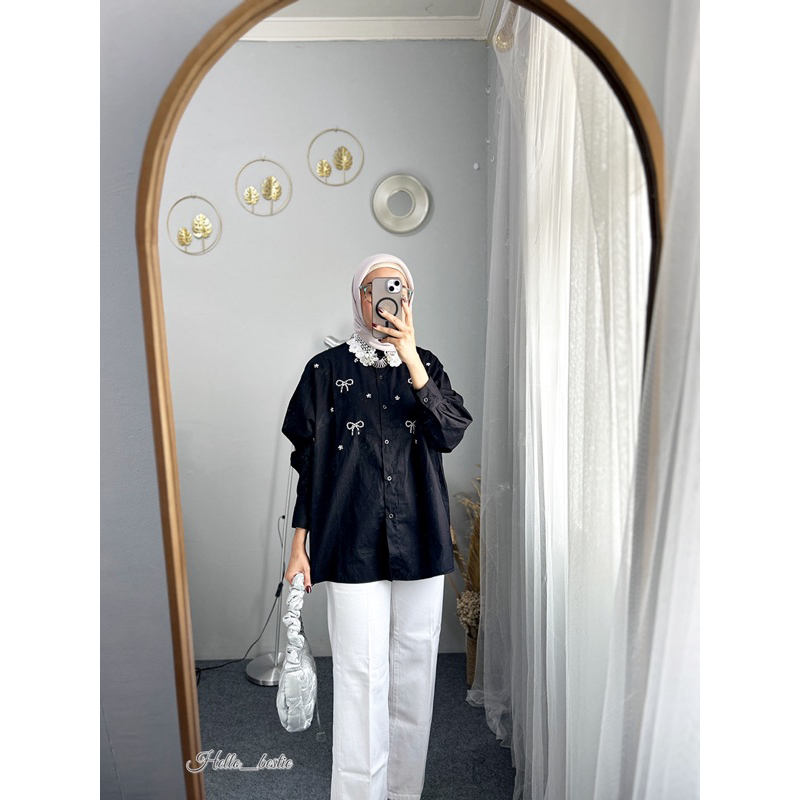 KEMEJA KATUN Hello Bestie - Isyana Oversize Vol.2 LD 130cm - Women's ...