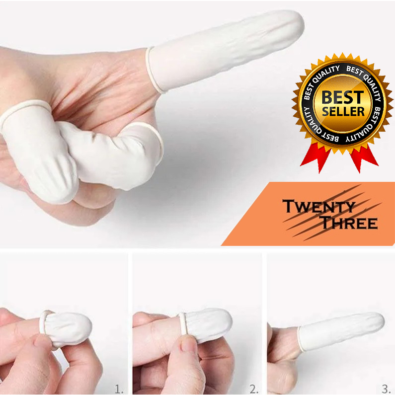 Cot Rubber Finger Gloves Rubber Latex Glove Finger Protective Fingers ...