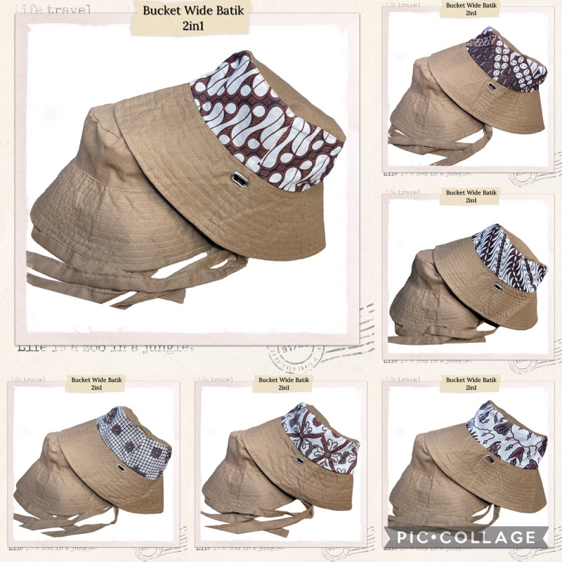 Bucket Wide Batik Solo - Bucket Wide Batik Alternating - Indonesian ...