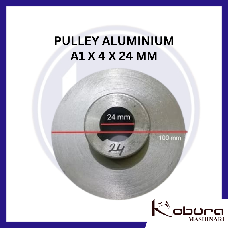Aluminum Pulley A1 x 4 inch x 24 mm axle 24mm | Shopee Malaysia