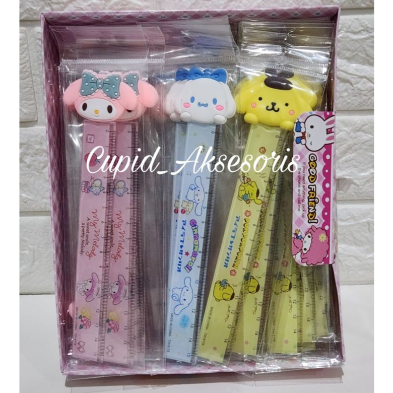 Ruler 15cm/line/RULER SANRIO MY MELODY CINNAMONROL POMPOMPURIN | Shopee ...