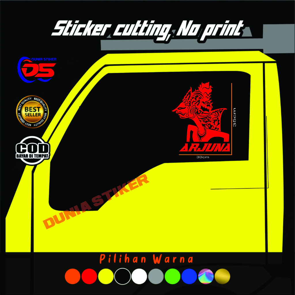 The Newest arjuna Puppet sticker Truck Side Glass sticker | Shopee Malaysia