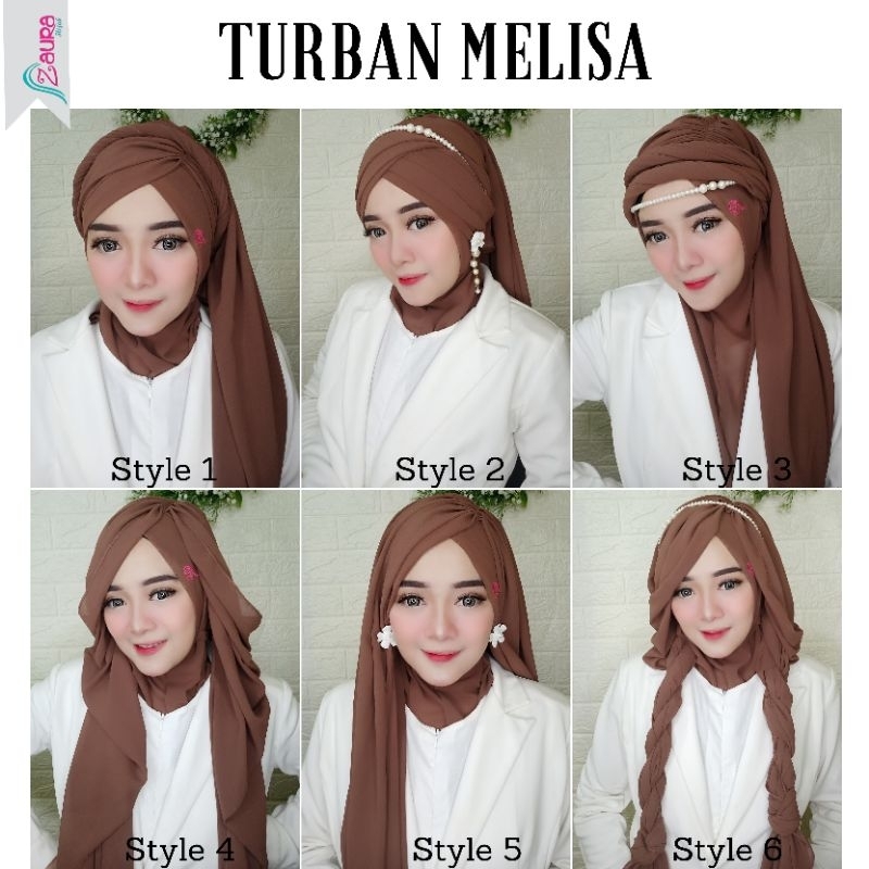 Turban Melisa by Zaura Hijab (1 Hijab can be 6 styles) | Shopee Malaysia