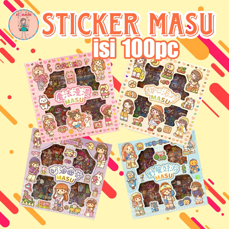 Masu Mochi Stickers 100 Sheets Of Cute Viral Aesthetic Stickers/ Masu ...