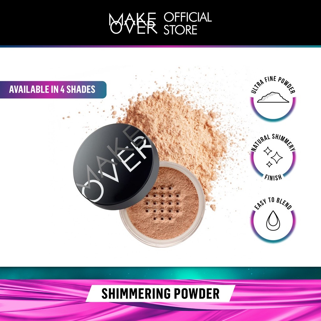 Make OVER Shimmering Powder Indonesia/Highlighter Powder Face 13g/Ultra ...