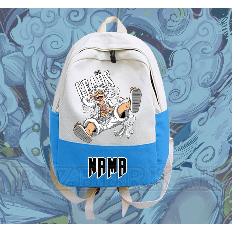 Onepiece LUFFY GEARS 5 BACKPACK Kids Bag - FREE Print Name | Shopee ...