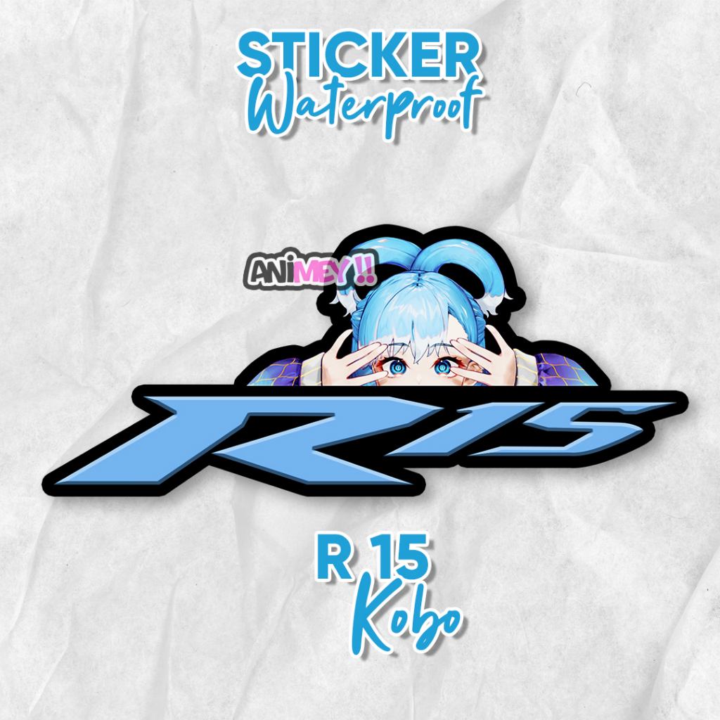 Kobo Kanaeru Sticker Yamaha R15 Logo/Waterproof Anime Sticker | Shopee ...