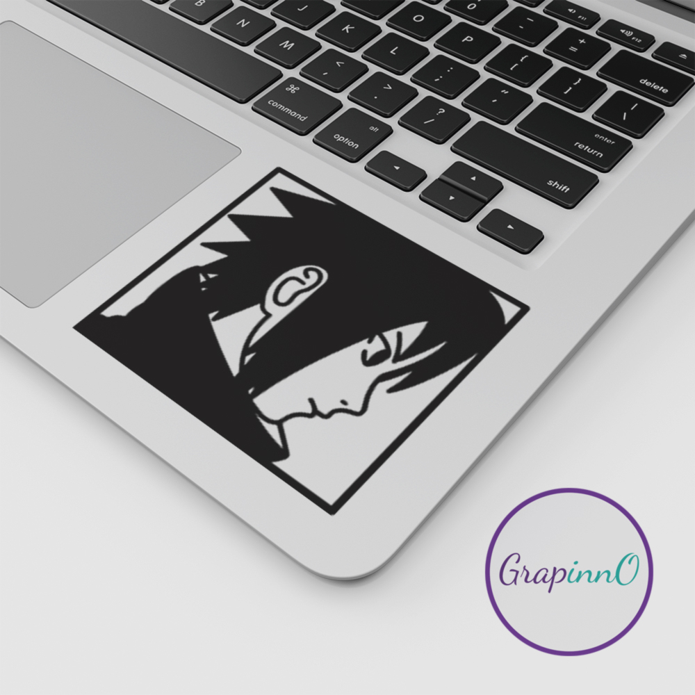 Uzumai Naruto Sasuke Mac Laptop Rest Palm Decal Anime Sticker | Shopee ...