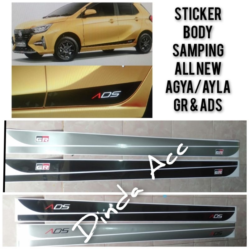 All New Agya Ayla Ayla Ayla 2023 Side Body Sticker up GR And ADS ...