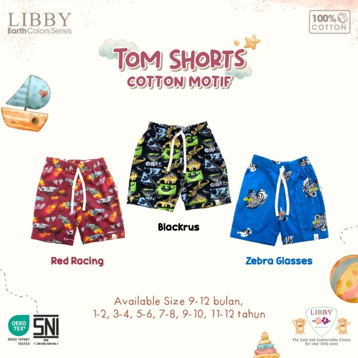 KATUN Libby Earth Tom Short Cotton Boy Printed Cotton Shorts 9 Months ...