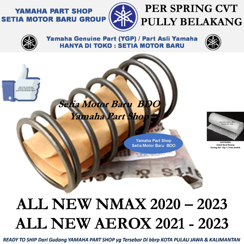 Spring CVT Pully Pulley Rear Pulley All New N Max Nmax Aerox Original ...