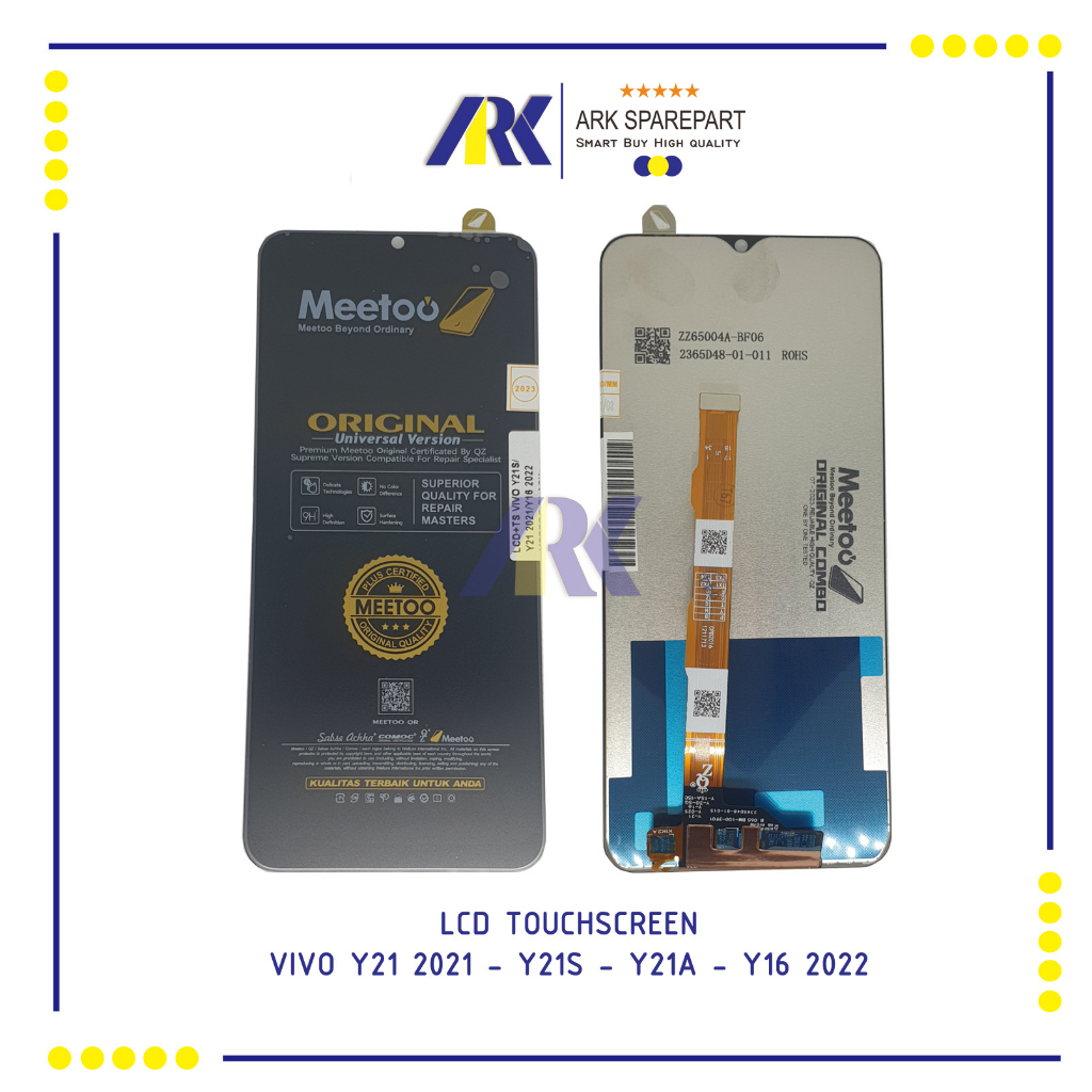 Lcd TOUCSCREEN VIVO Y21 2021 - Y21S - Y21A - Y16 2022 ORIGINAL FULLSET ...