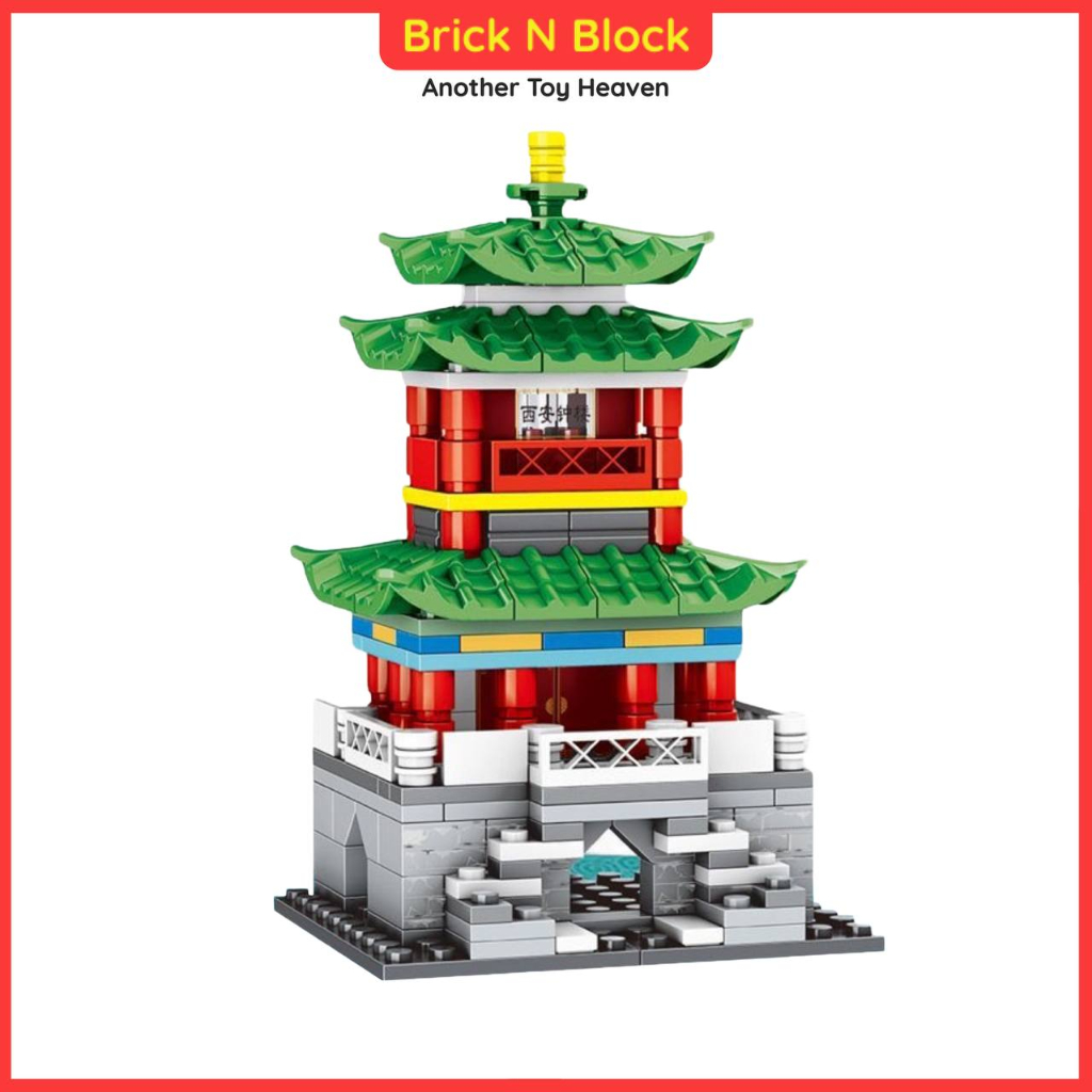 Brick N Block- Ancient Chinese Tower Building Block Toy | Shopee Malaysia