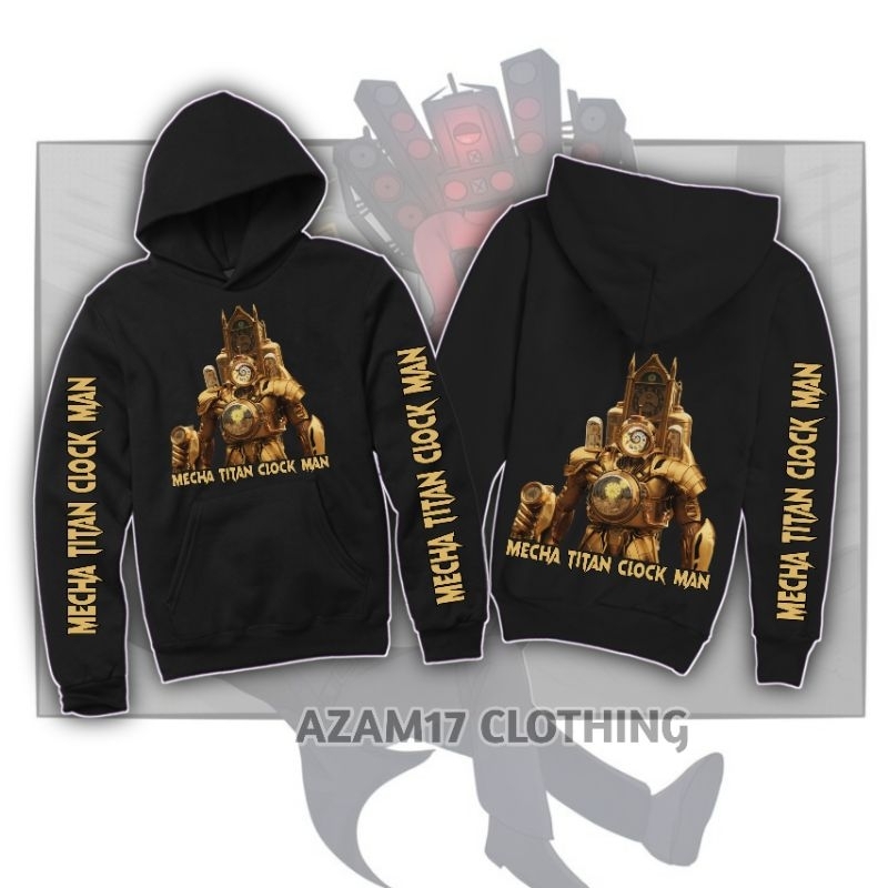 Hoodie Sweater Jacket Kids Mecha Titan Clock Man Free Name Skibidi ...