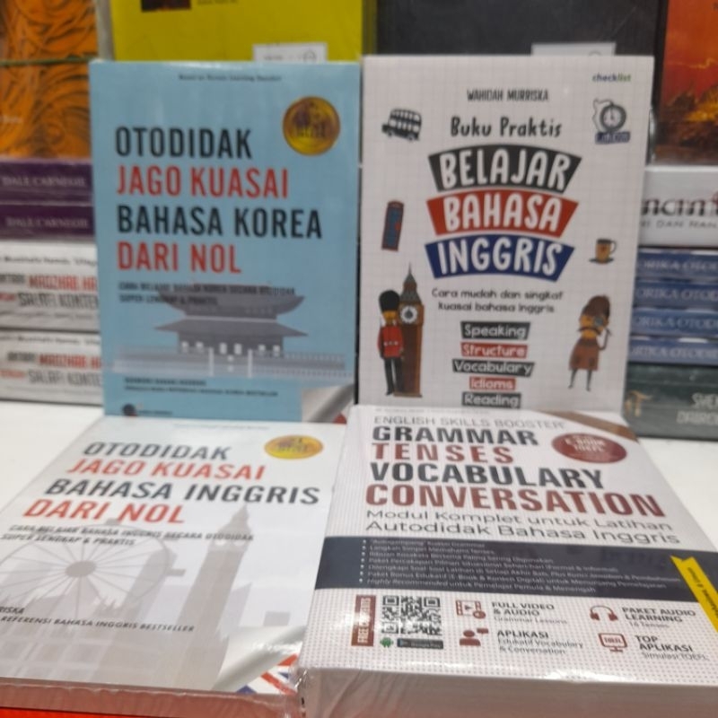 Package Of 4 Good Self-Taught Books Master Korean Language From Zero, Practically Learn English ...