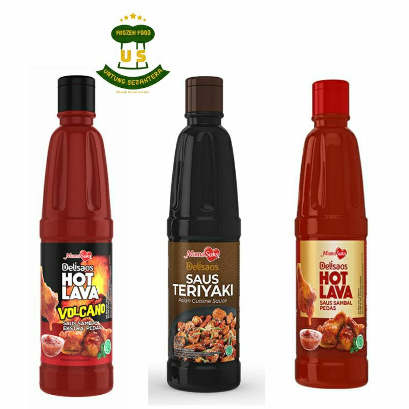 Mamasuka Sauce teriyaki Sauce hot lava Sauce hot lava Volcano Deli ...