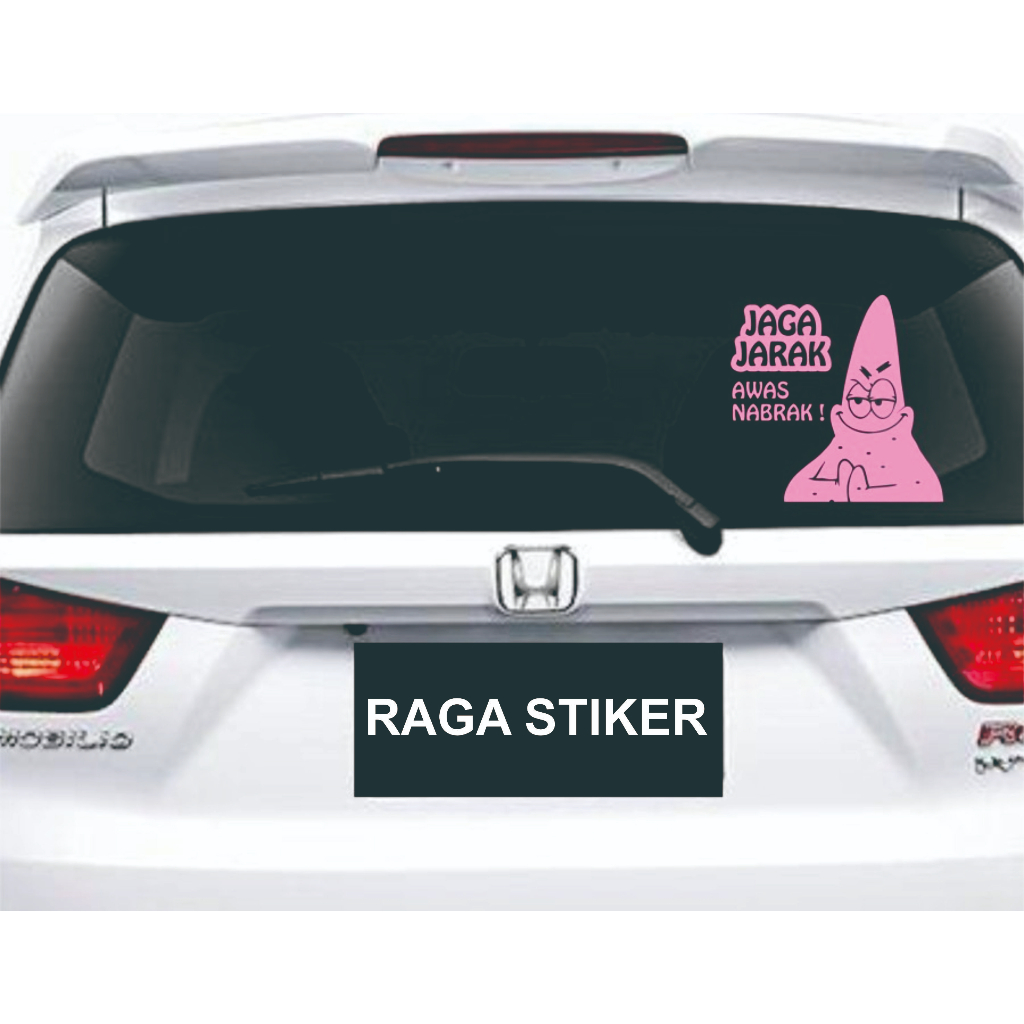 Cutting STICKER Car PATRICK STAR Keep Your Distance STICKER Watch Out ...