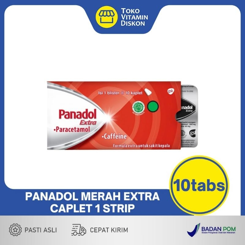 MERAH Extra Red PANADOL 1 STRIP Contains 10 Tablets | Shopee Malaysia