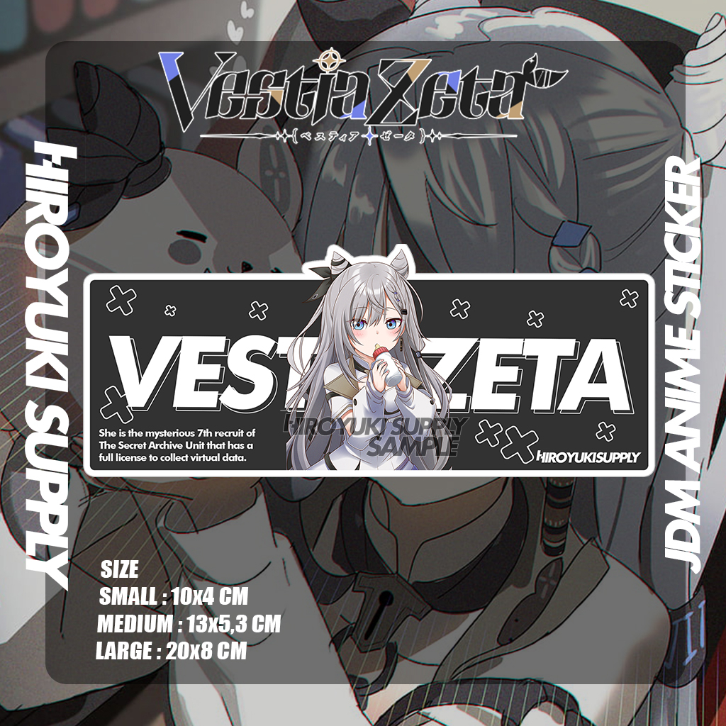 Vestia Zeta Hololive Slap Sticker JDM Vtuber Sticker | Shopee Malaysia