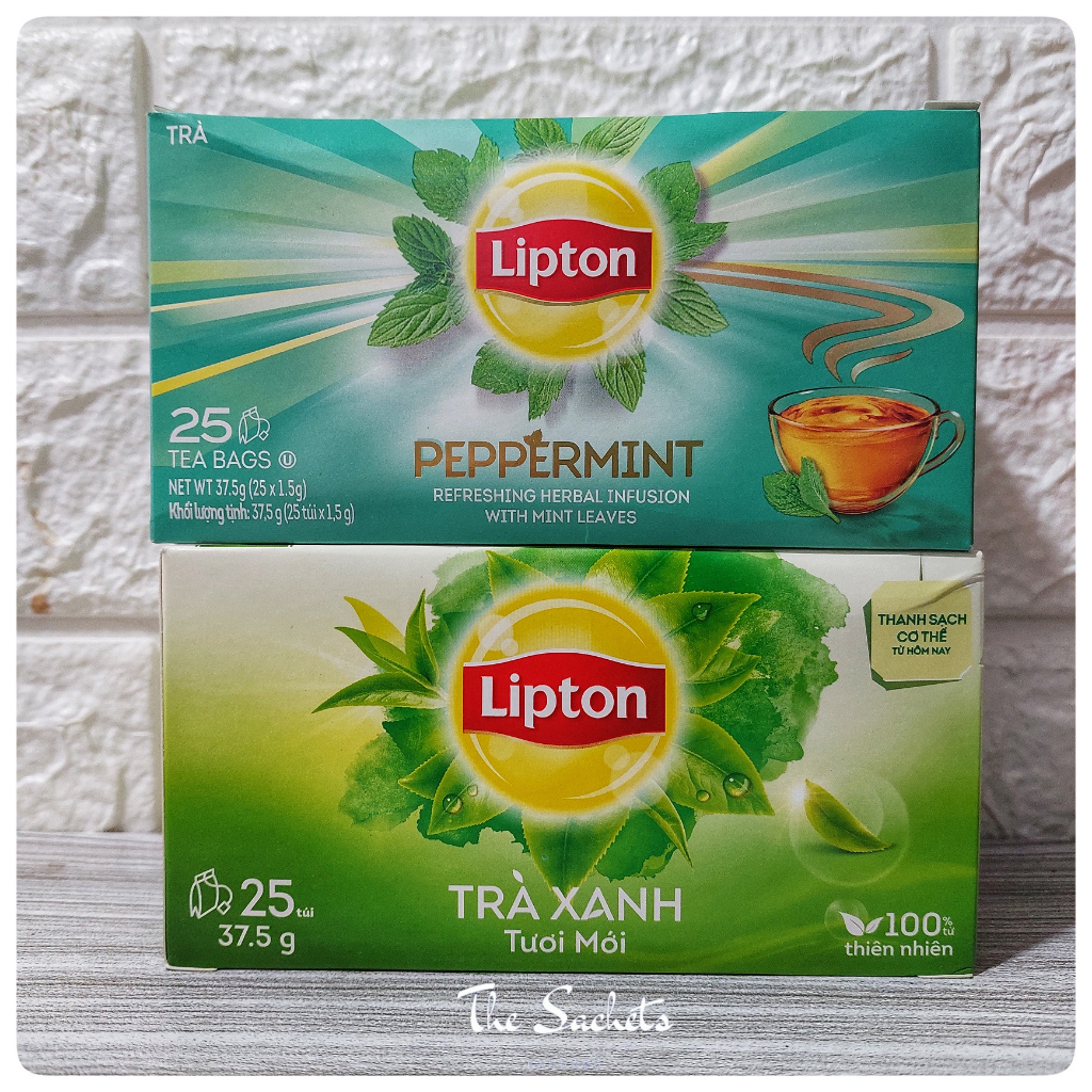 Lipton Peppermint Green Tea Lively Fresh Sachet | Shopee Malaysia