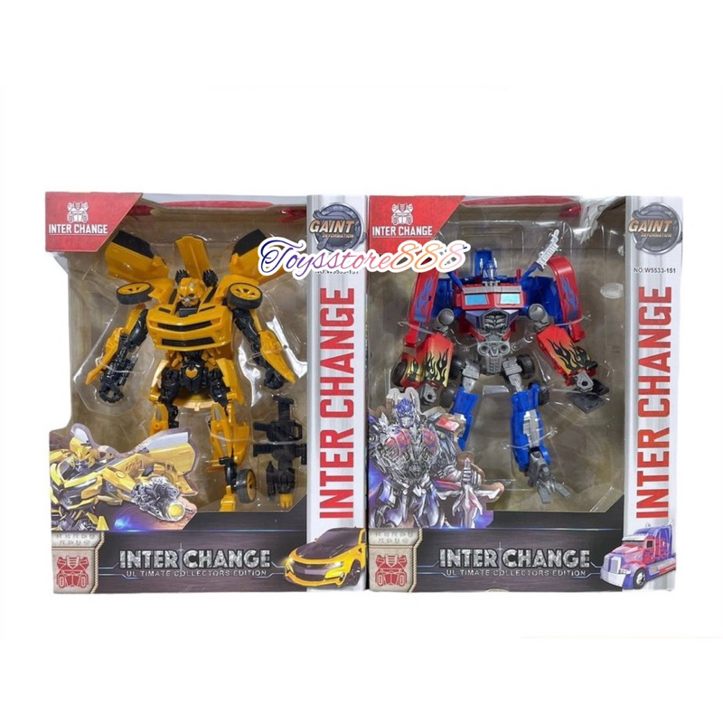 Transformers The Reformers Optimus Prime Bumblebee Action Figure Robot ...